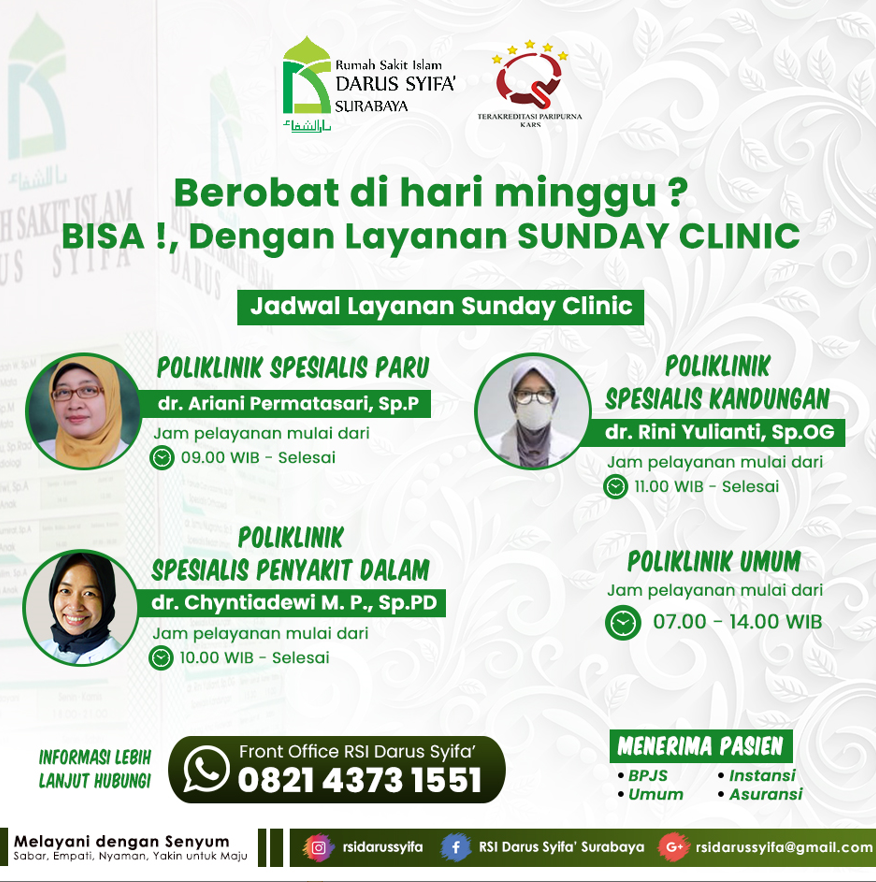 Sunday Clinic – RSI DARUS SYIFA' SURABAYA