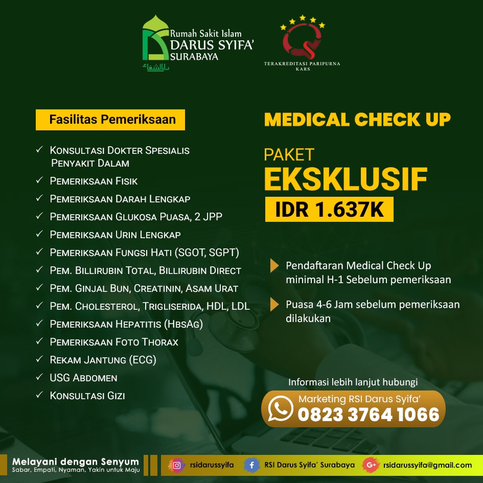 Promo Layanan – RSI DARUS SYIFA' SURABAYA