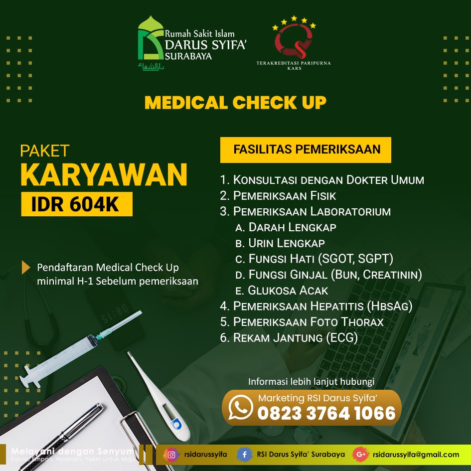 Promo Layanan – RSI DARUS SYIFA' SURABAYA