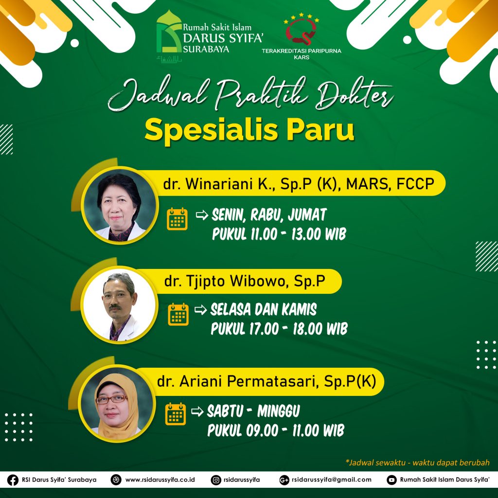 Jadwal Dokter – RSI DARUS SYIFA' SURABAYA